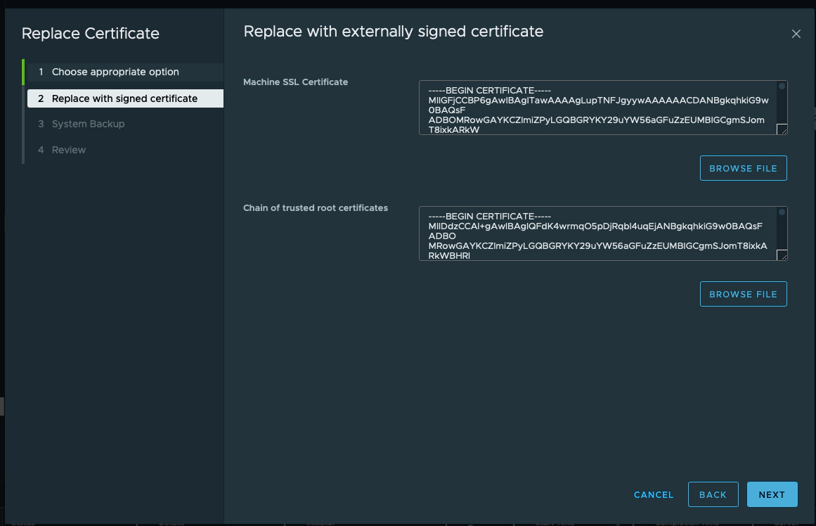 KB - VMWARE001: How to replace a vCenter (vSphere) Server Machine SSL Certificate from self ...